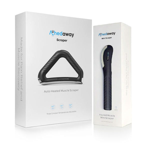 Achedaway Mini Scraper: On-the-Go heated muscle scraping tool