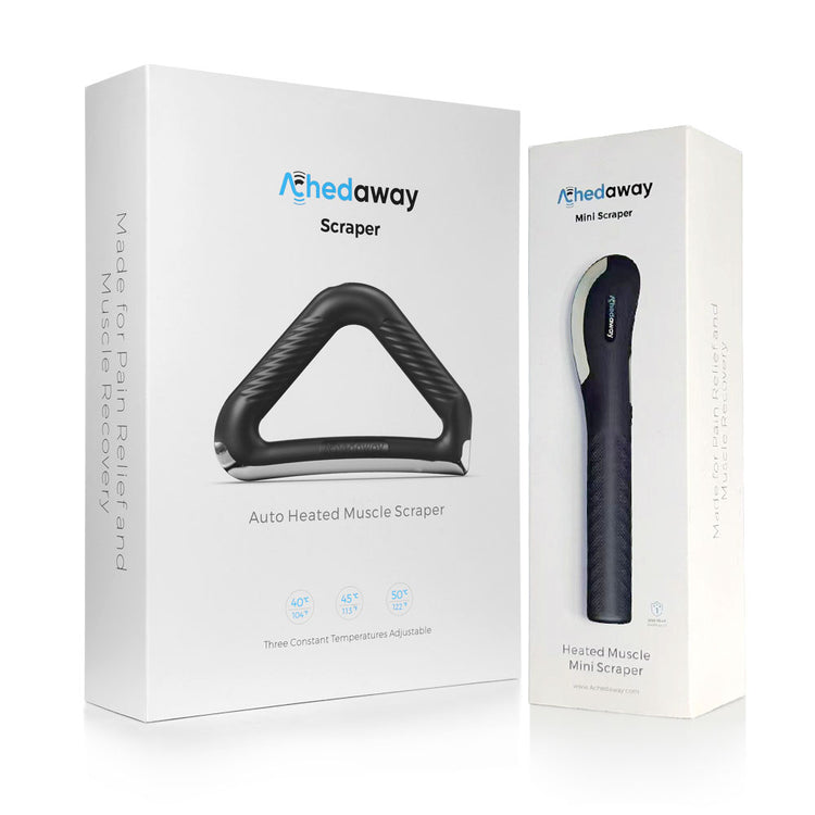 Achedaway Mini Scraper: On-the-Go heated muscle scraping tool